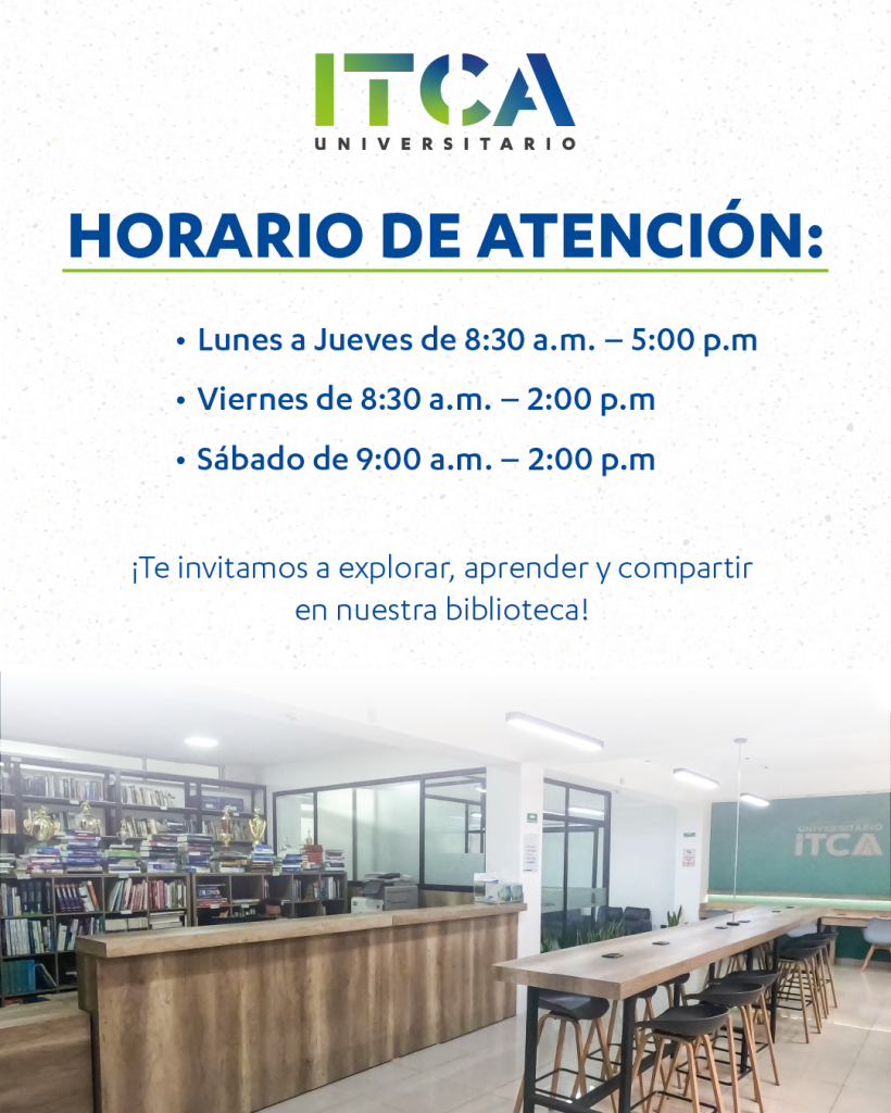 Biblioteca ITCA: Un espacio para descubrir, aprender y compartir – ITCA ...